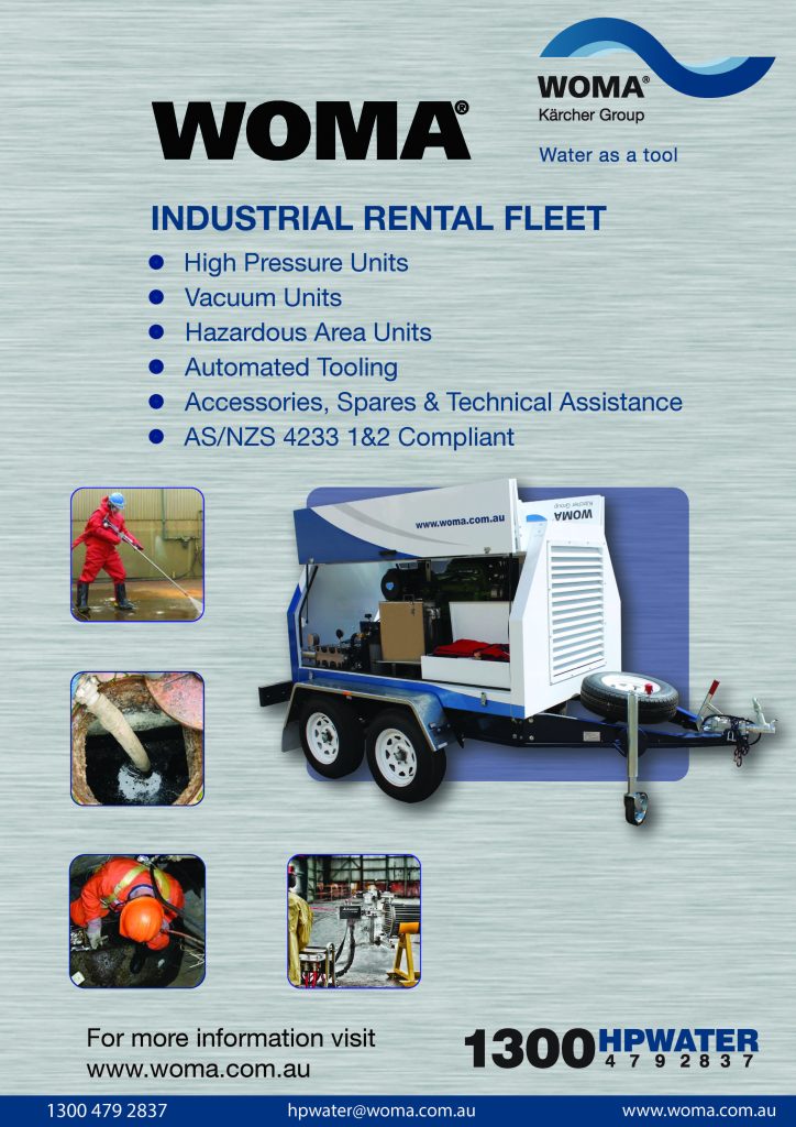 High Pressure Water Jetter Hire | High Pressure Pump Hire | WOMA Australia